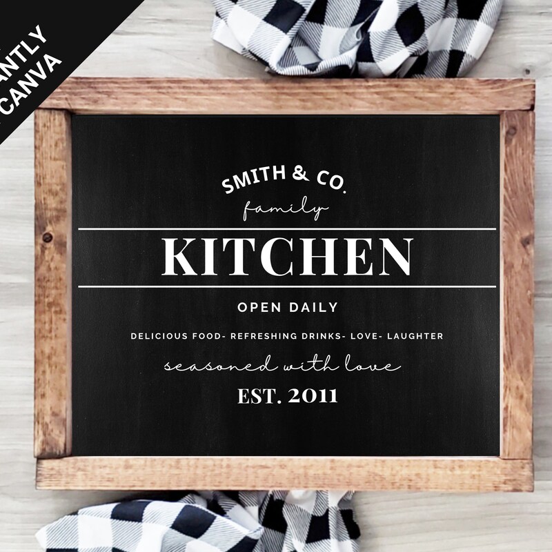 Vintage Kitchen Sign - Etsy
