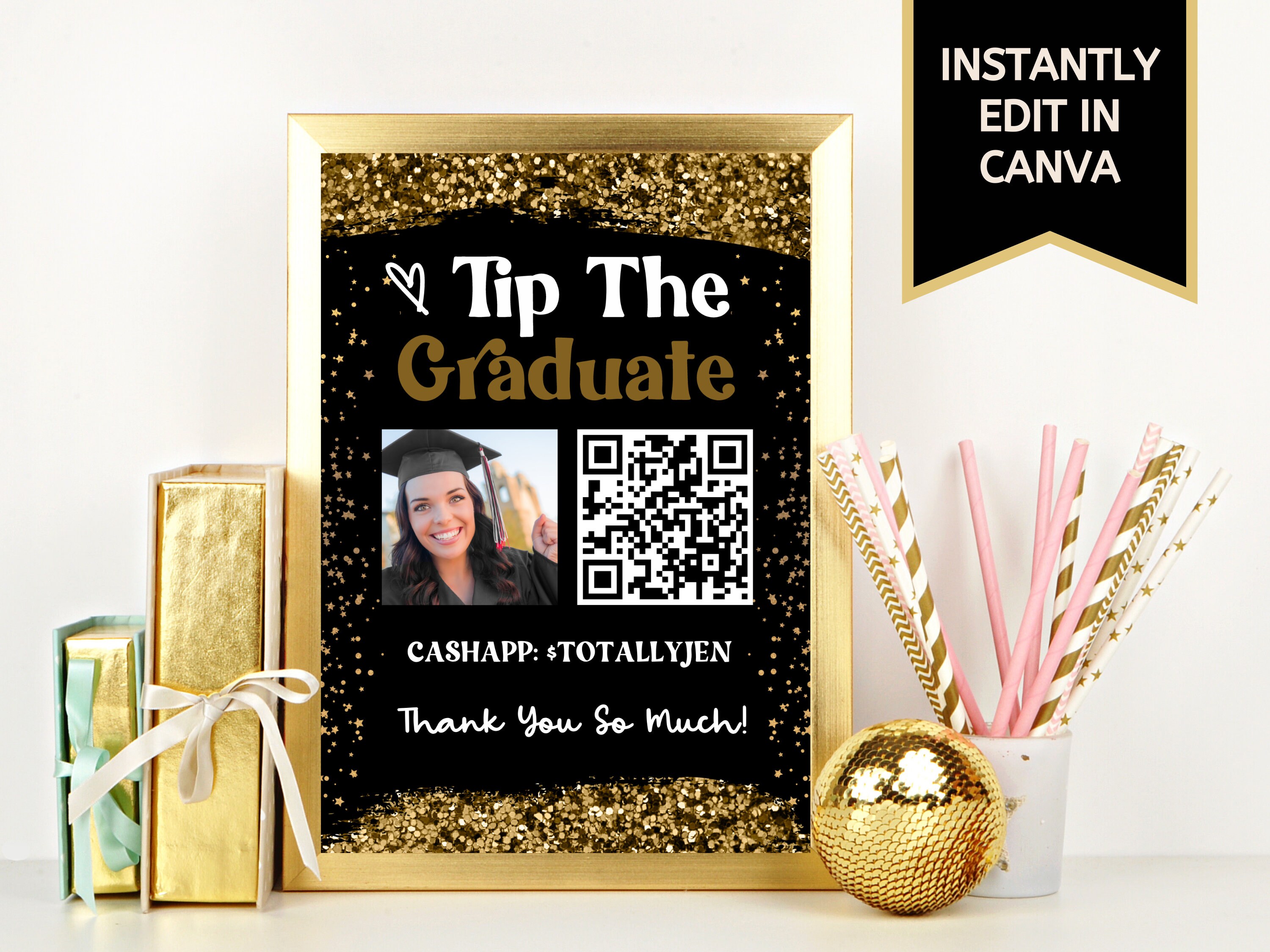 Graduation Party Qr Code - Etsy