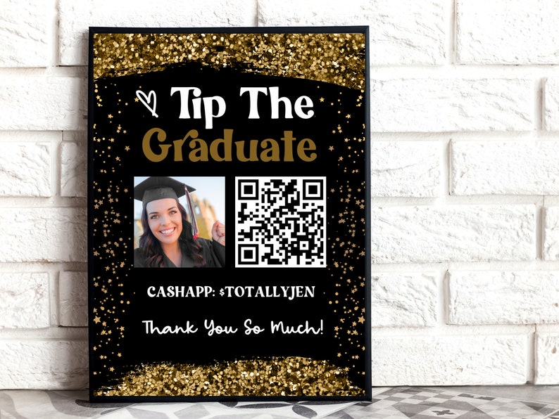 Graduation Party Sign Graduation Gift Sign QR Code Sign - Etsy