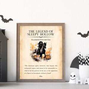 The Legend of Sleepy Hollow | Halloween Book Page Print | Printable ...