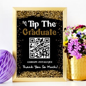 Graduation Party Sign Graduation Gift Sign QR Code Sign - Etsy