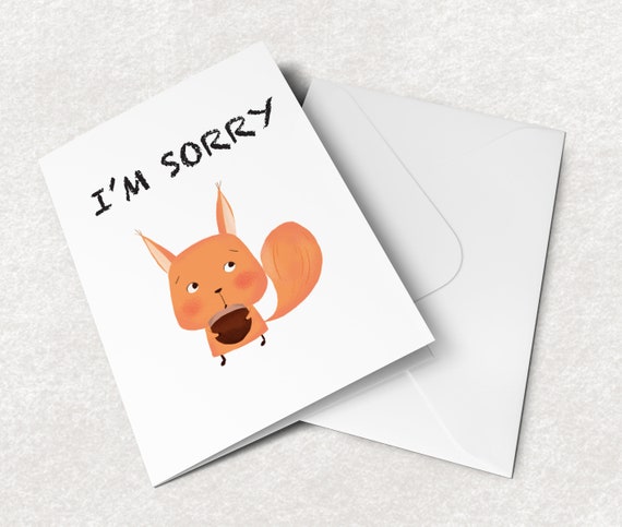 I Am Sorry Cards Printable