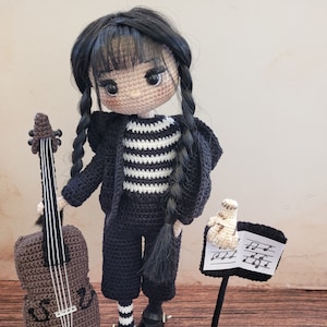 Wednesday Addams Cello Costume Only Pattern Pdf TUTORİAL ENGLİSH - Etsy
