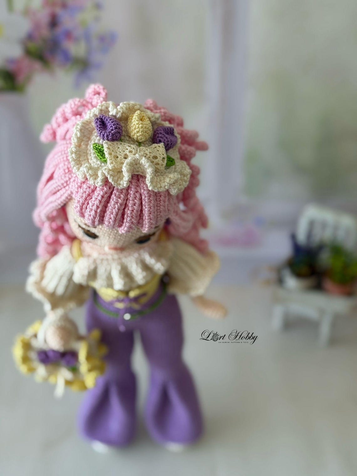 Lydia Tulip Doll Amigurumi Crochet Pattern PDF – Girl Doll, English ...