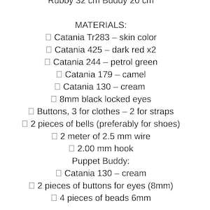 Rubby and Buddy Amigurumi Pattern PDF | Crochet Doll Pattern | Digital ...