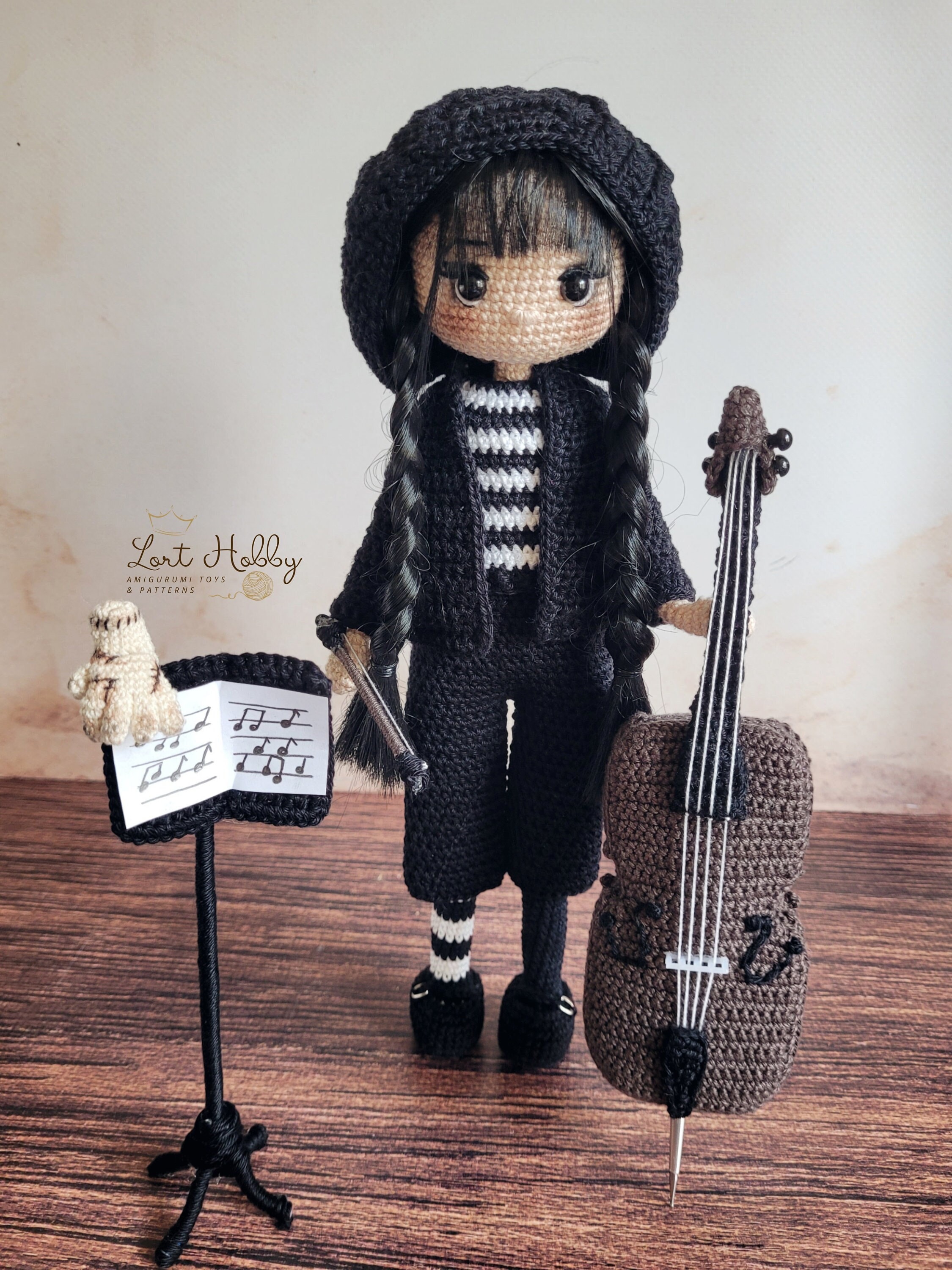 Black Doll Costume + Body Pattern Pdf TUTORİAL ENGLİSH & SPA - Etsy