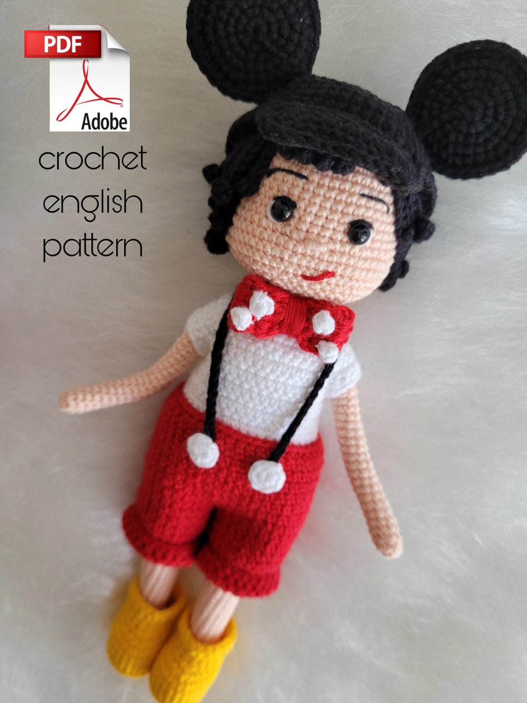 Mickey Mause Doll - Etsy