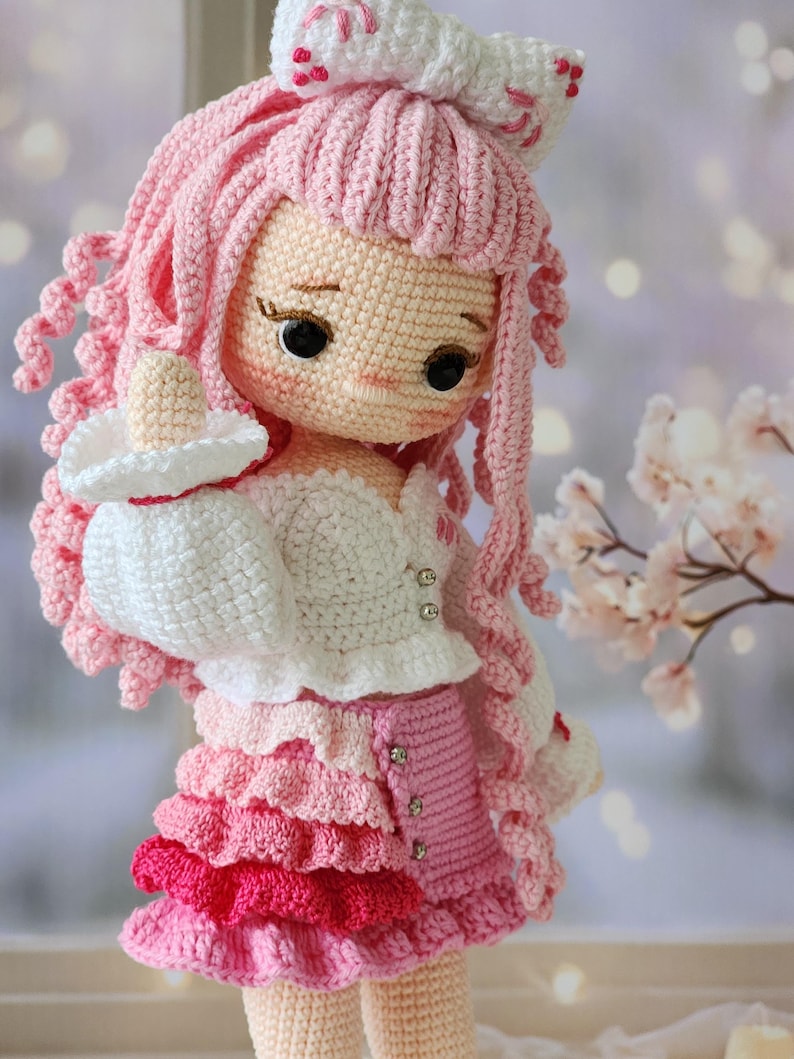 Lydia Doll Amigurumi Crochet Pattern PDF – Cute Girl Doll, Instant ...