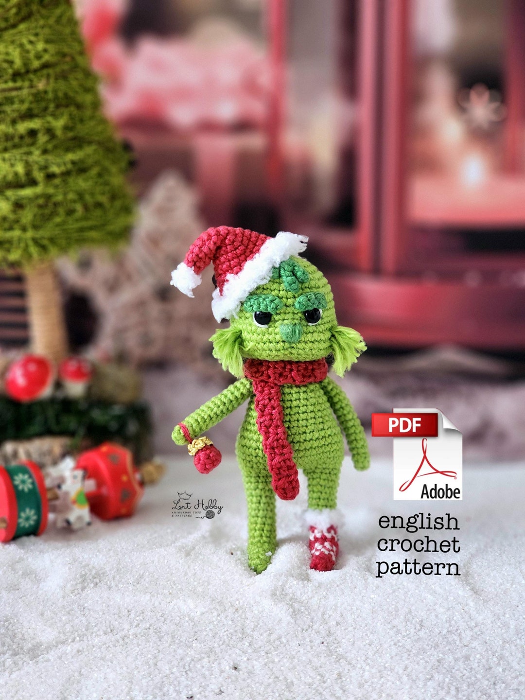 Bad Green Man Pdf PATTERN TUTORİAL ENGLİSH - Etsy