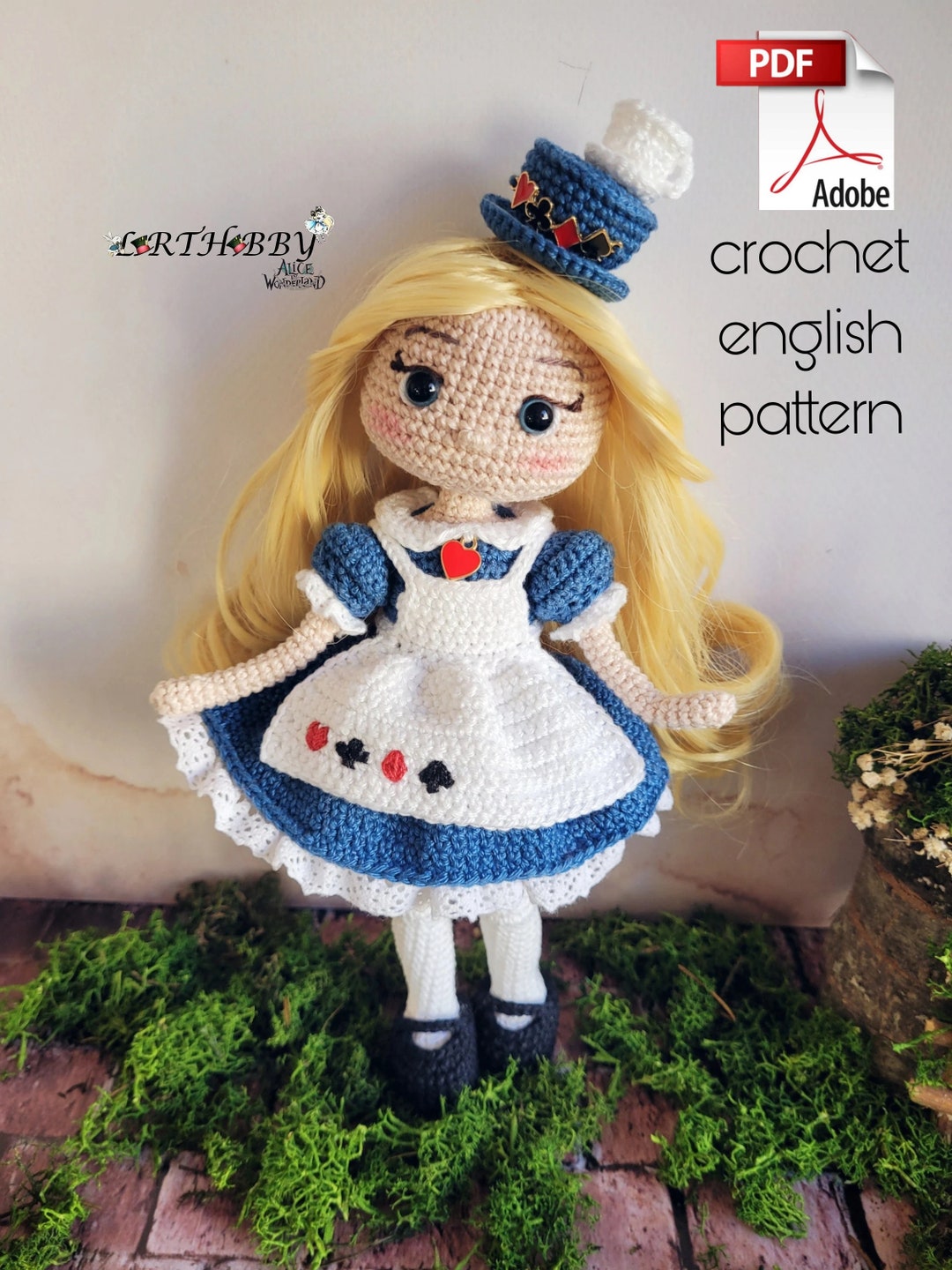 Alice Pattern PDF TUTORİAL ENGLİSH - Etsy