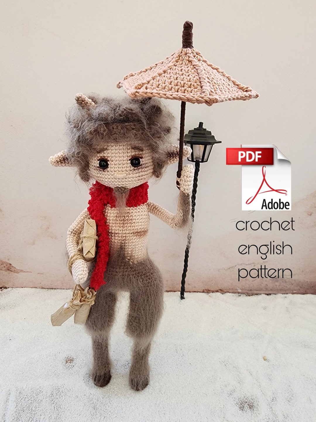 Narnia Mr. Tumnus Pattern PDF TUTORİAL ENGLİSH - Etsy