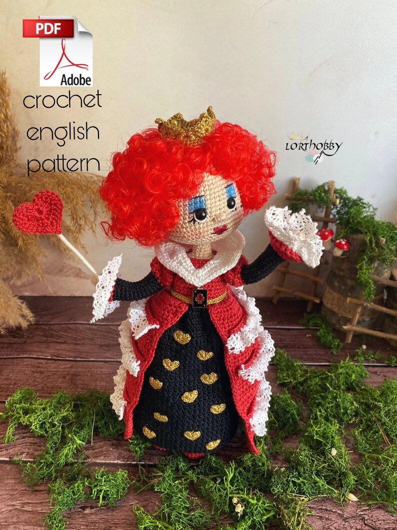 Red Queen Pattern PDF TUTORİAL ENGLİSH - Etsy