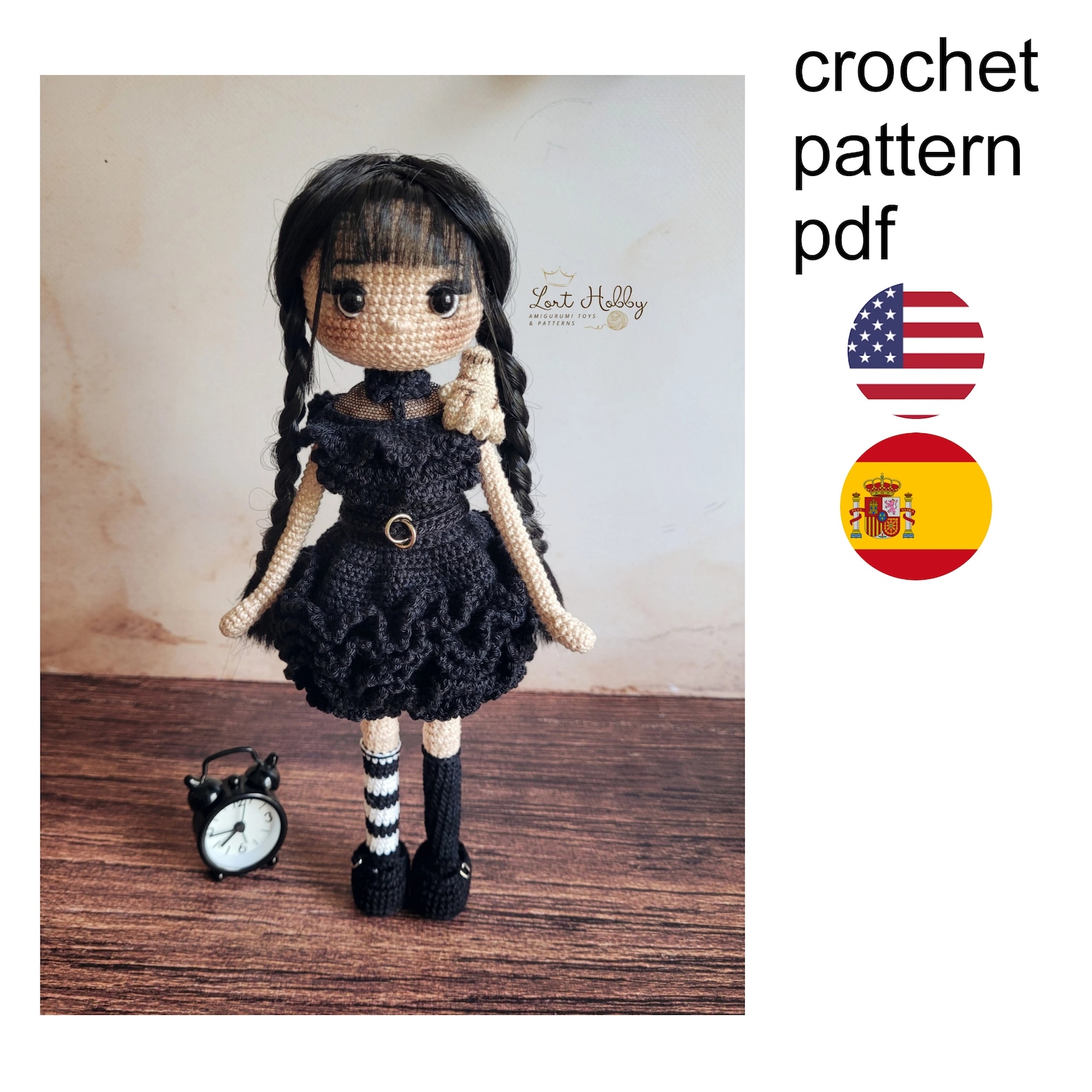 Wednesday Addams Party Dress Body Pattern Pdf TUTORİAL ENGLİSH & SPA ...