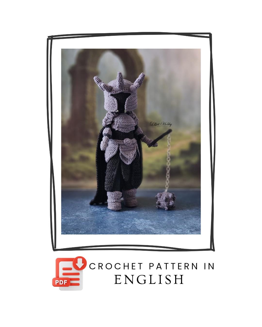 Dark Knight Pdf PATTERN TUTORİAL ENGLİSH - Etsy