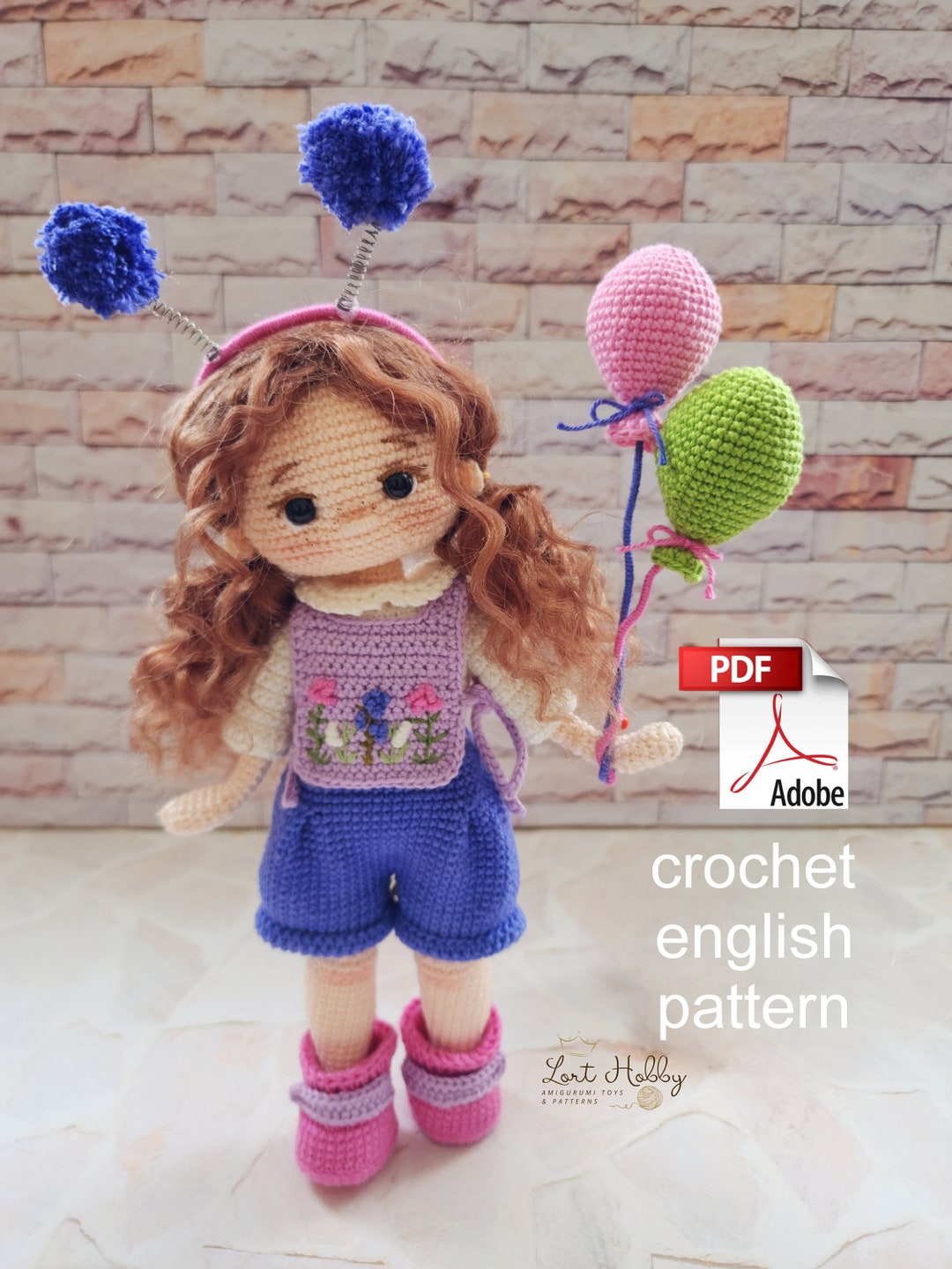 Kelly Doll Pattern PDF TUTORİAL ENGLİSH - Etsy