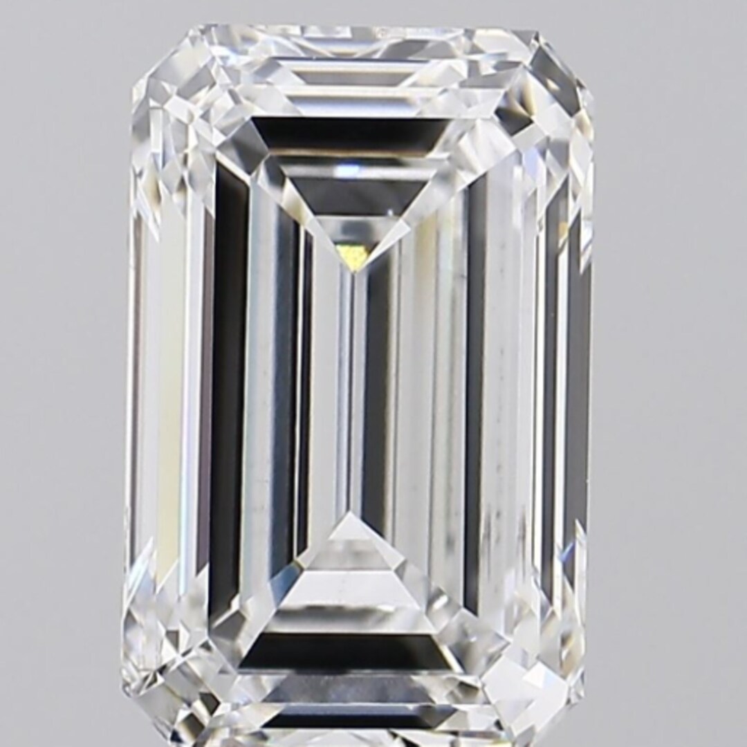 4.03ct Emerald Cut Lab-grown Diamond IGI Certified F Color VS1 Clarity ...