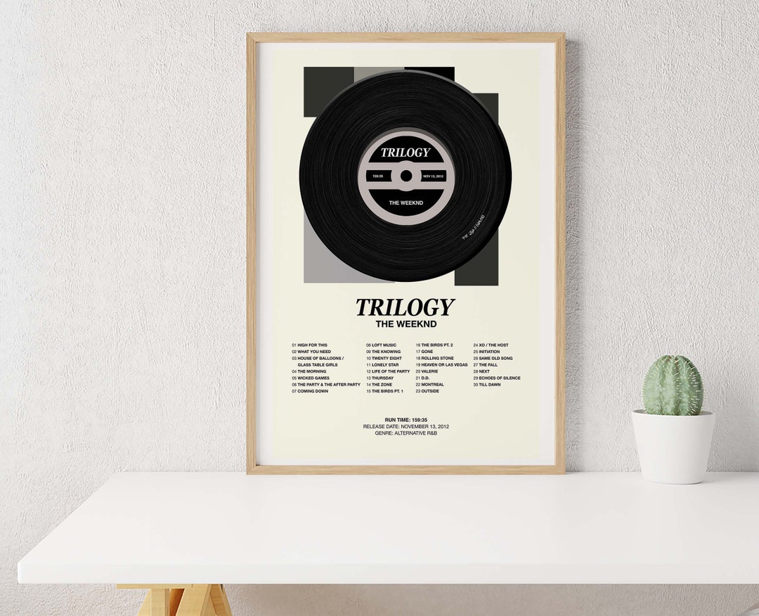 The Weeknd Trilogy / Vinyl Poster / Wall Art / Home Decor - Etsy