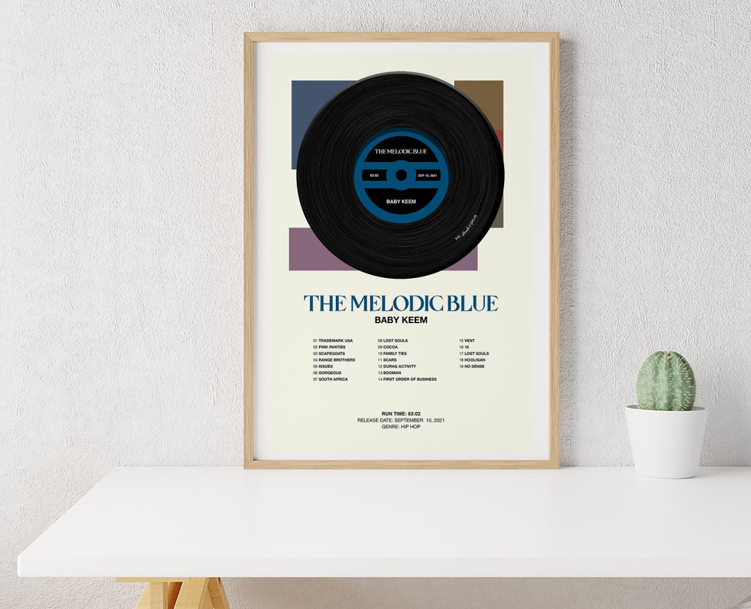 Baby Keem the Melodic Blue / Vinyl Poster / Wall Art / Home Decor - Etsy