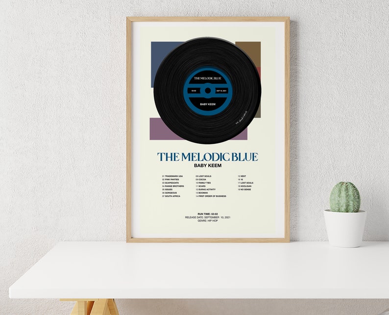 Baby Keem the Melodic Blue / Vinyl Poster / Wall Art / Home Decor - Etsy