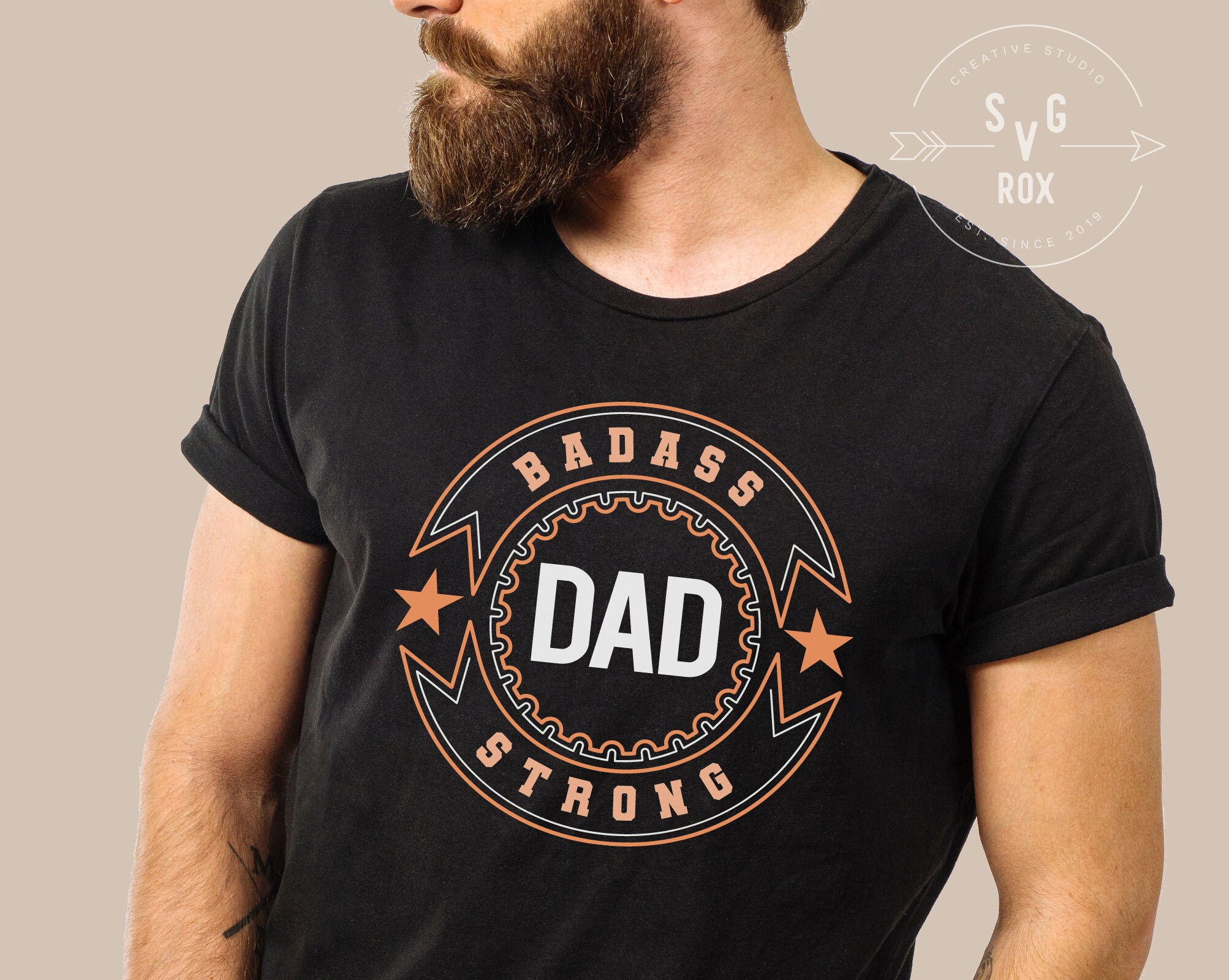 Dad Badass Strong SVG EPS PDF Png Jpg Dad Svg Badass Dad - Etsy