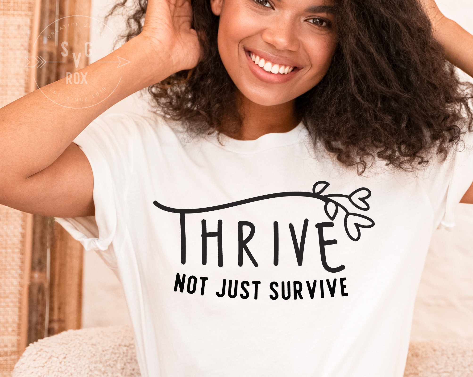 Thrive Not Just Survive SVG EPS PDF Png Jpg Summer Vibes - Etsy
