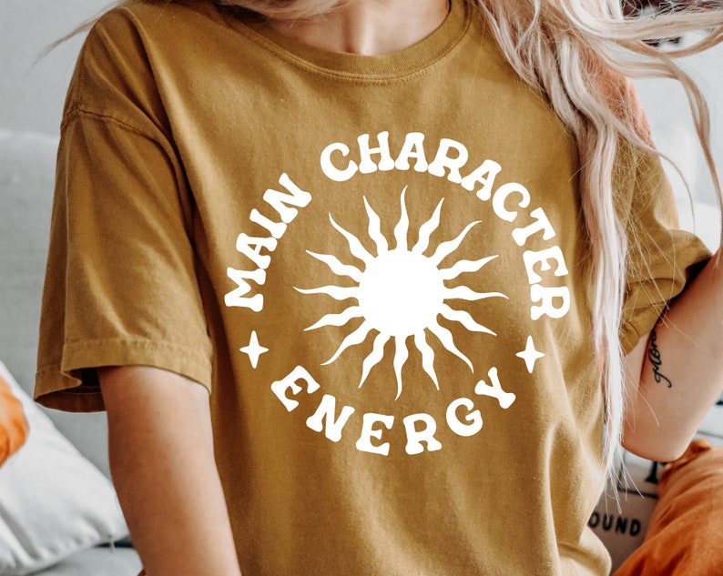 Main Character Energy SVG EPS PDF Png Jpg, 70s Svg, Hippy Svg, Funky ...