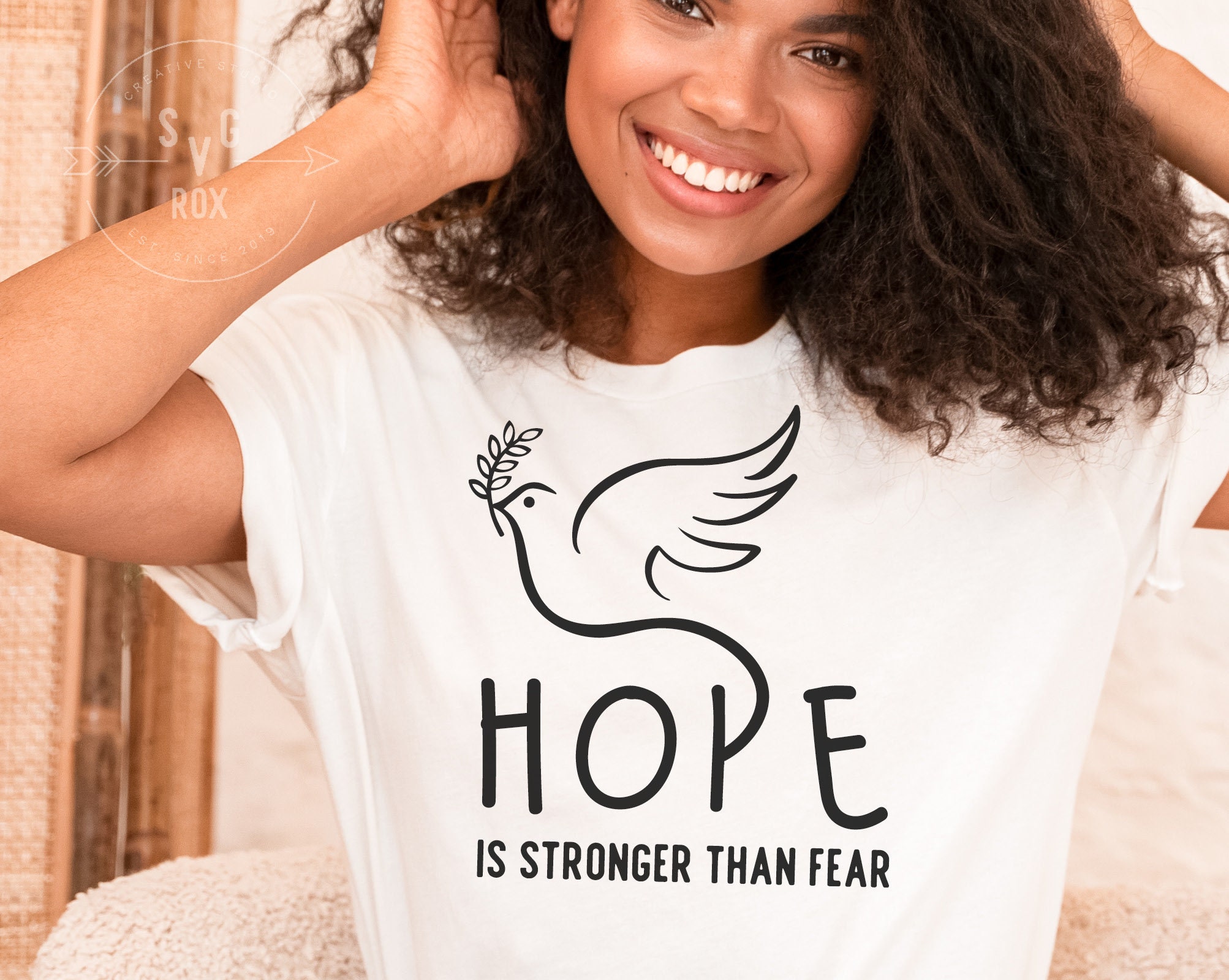 Hope is Stronger Than Fear SVG EPS PDF Png Jpg religious - Etsy