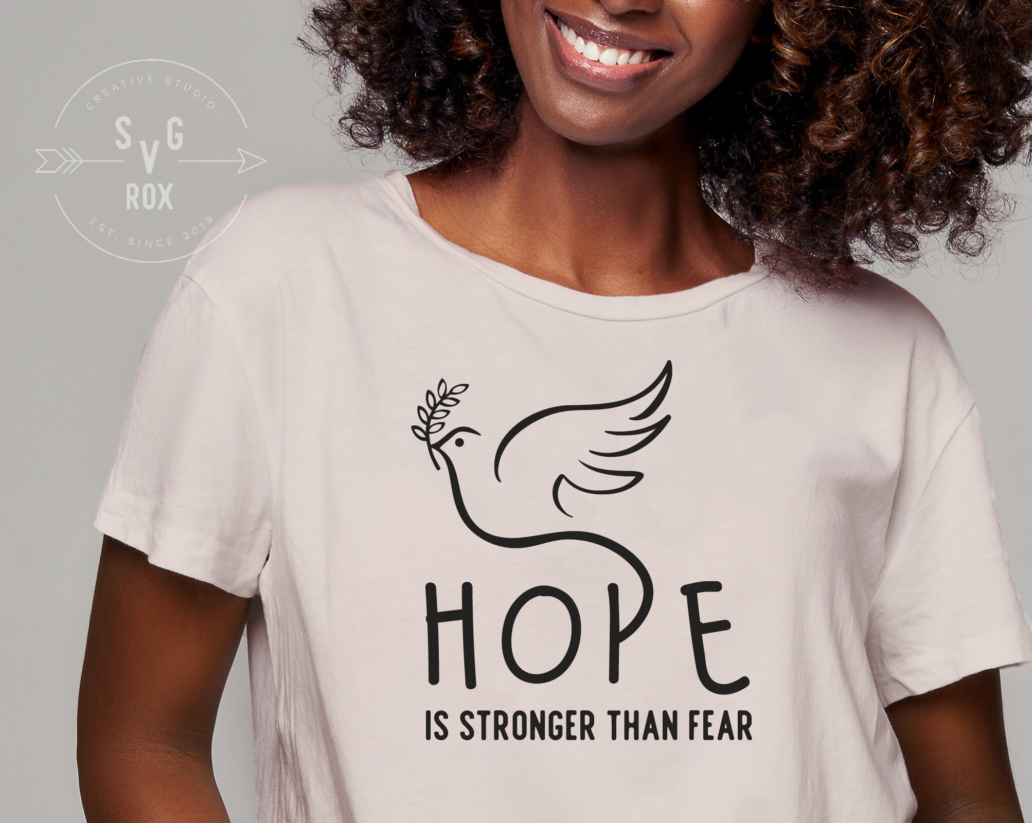 Hope is Stronger Than Fear SVG EPS PDF Png Jpg religious - Etsy