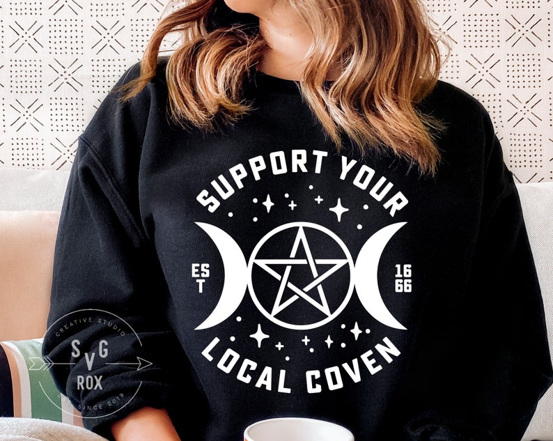Support Your Local Coven SVG EPS PDF Png Jpg, Fall Svg Halloween Svg ...