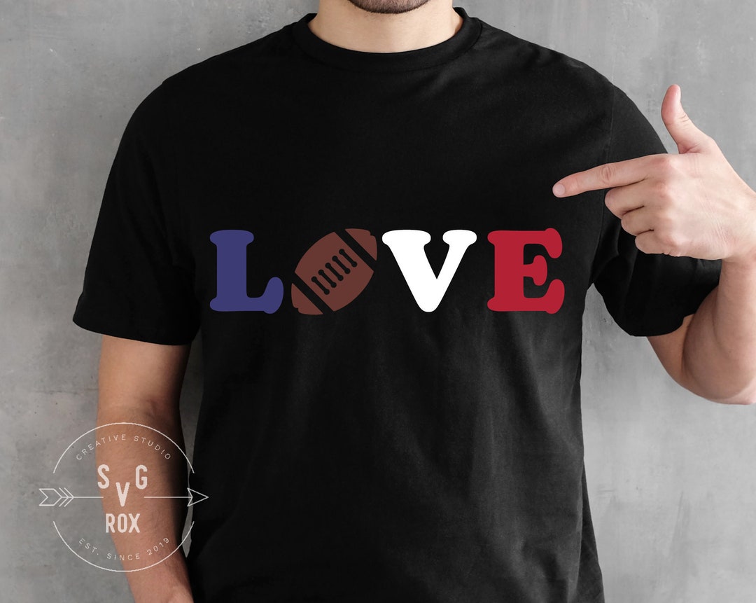 Love Football SVG EPS PDF Png Jpg, Love American Football Svg, Usa ...
