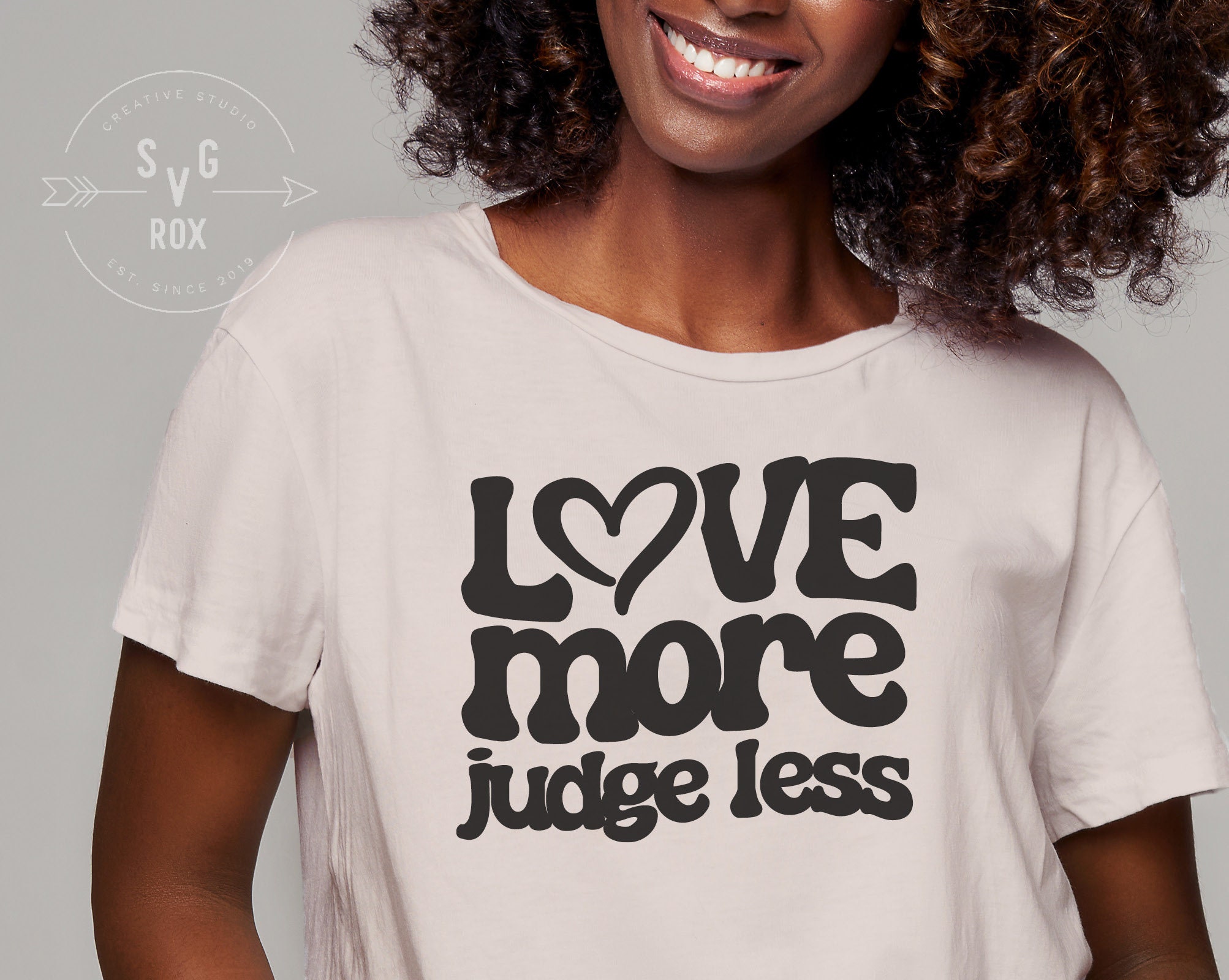 Love More Judge Less SVG EPS PDF Png Jpg, 70s Svg, Hippy Svg, Funky Svg ...