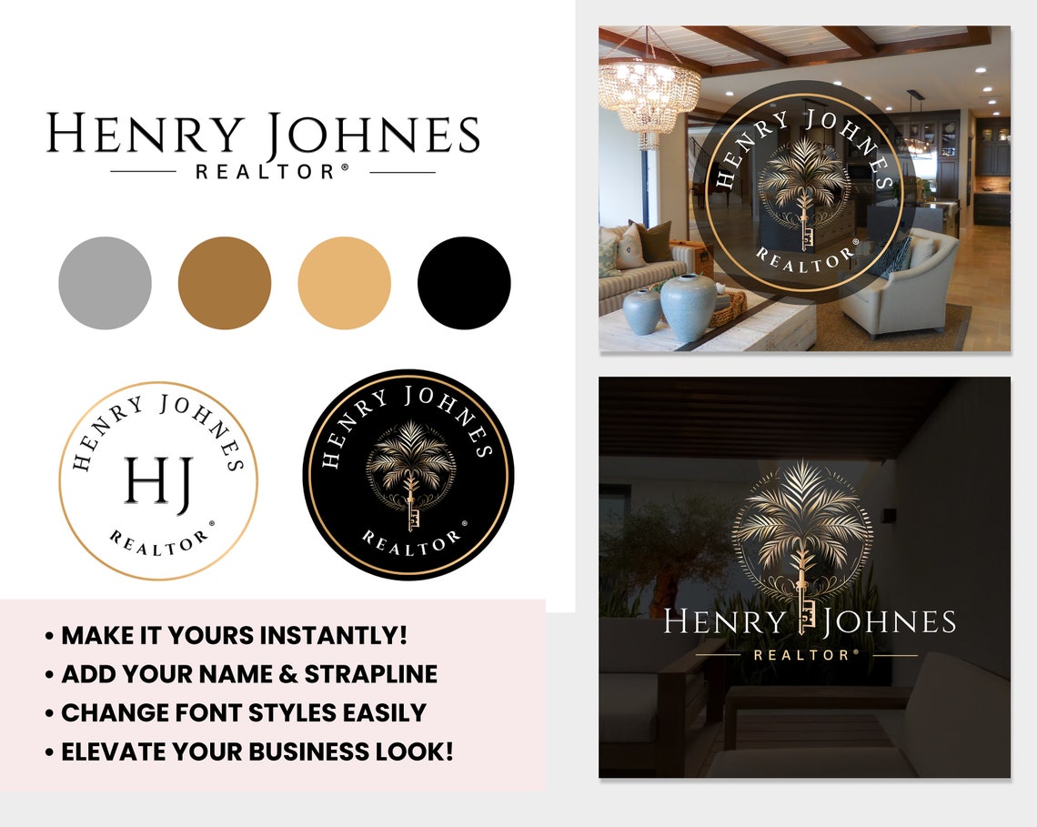 Realtor Logo Template - Business Logo - Real Estate Logo - Realtor Logo ...