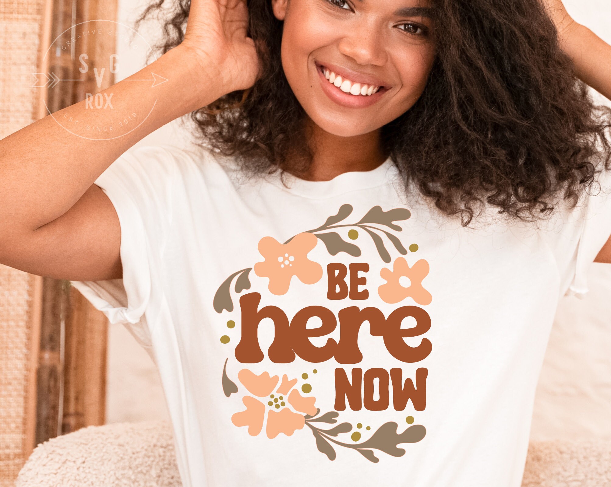 Be Here Now SVG EPS PDF Png Jpg, 70s Svg, Hippy Svg, Funky Svg, Cool ...