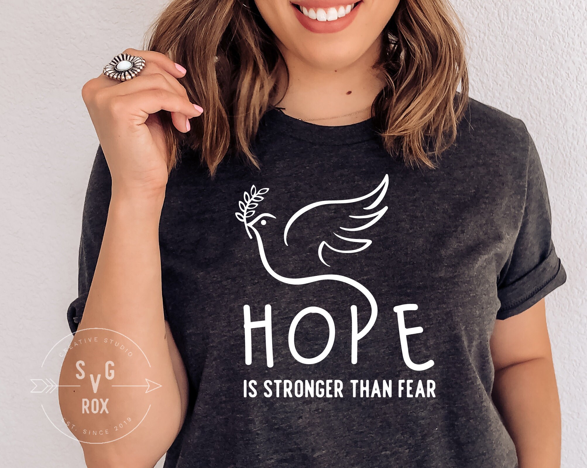 Hope is Stronger Than Fear SVG EPS PDF Png Jpg religious - Etsy