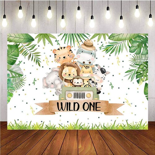 Wild One Baby Shower Safari Forest Jungle Animals Birthday - Etsy
