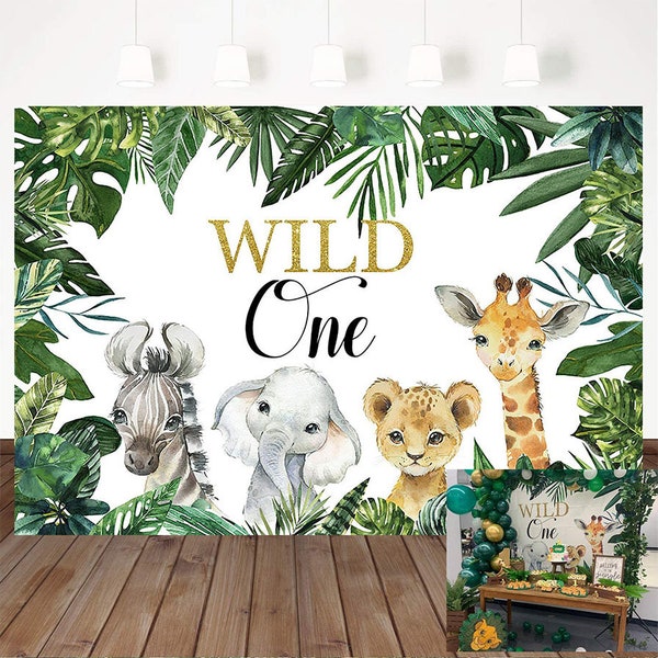 Pink Safari Birthday Decorations - Etsy