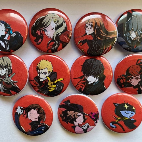 Persona 5 1.5 Inch BUTTONS PINS - Etsy