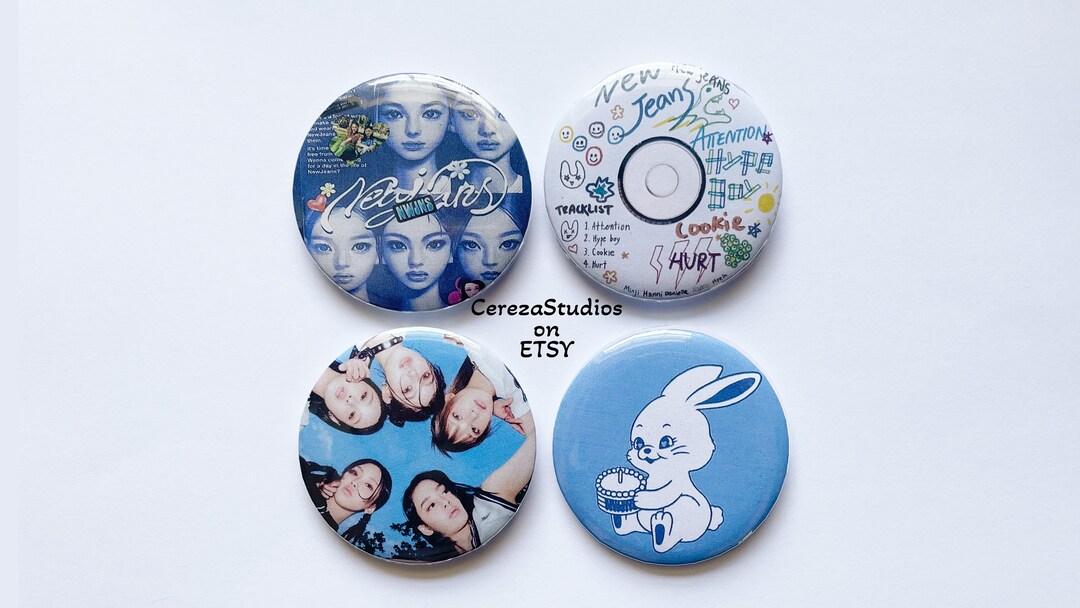 New Jeans KPOP Bluebook Album Set 1 or 2.25 Button Pin SET - Etsy