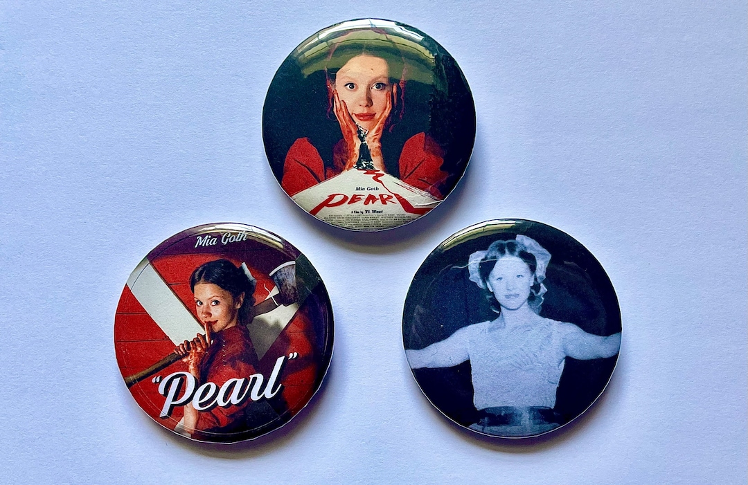 Pearl Horror Movie Pin Set Mia Goth A24 | 1" or 2.25" Button Pin Set - Etsy