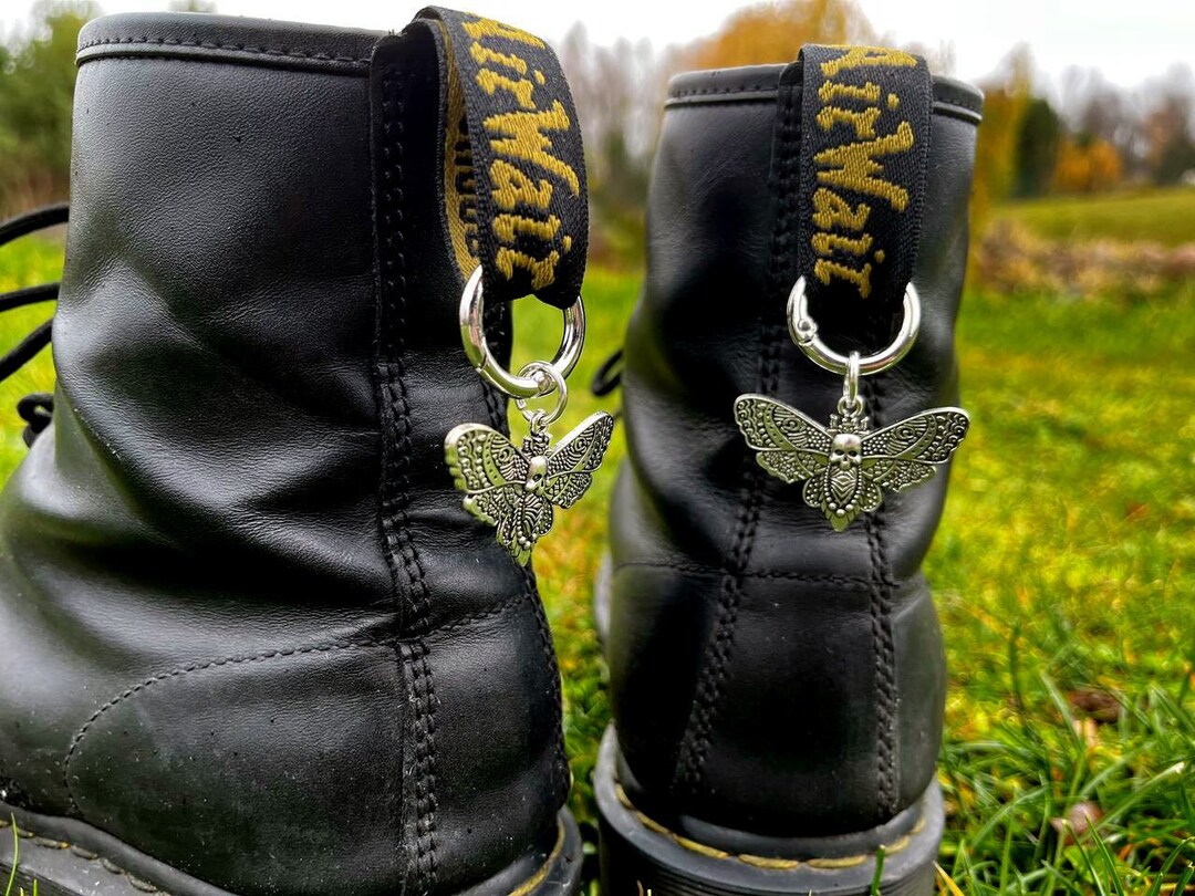Luna Moth Boot Accessories Combat Boots Death Moth Punk St Shoe Clip - Etsy