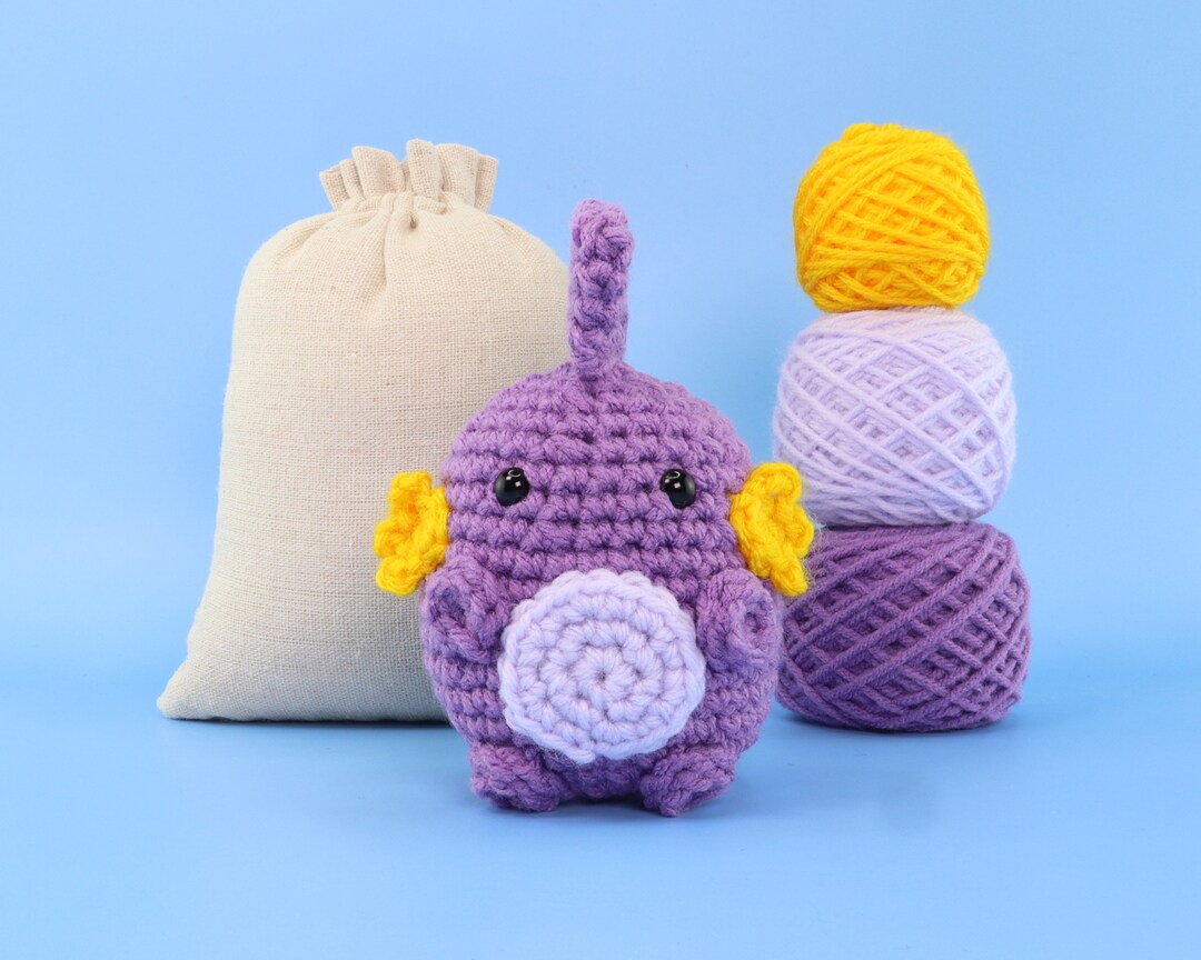 Lottie the Axolotl Crochet Kit - Crochet Animals Kit - Amigurumi Kit ...