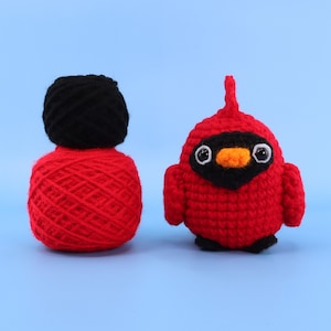 Redd the Cardinal Crochet Kit - Crochet Animals Kit - Amigurumi Kit ...