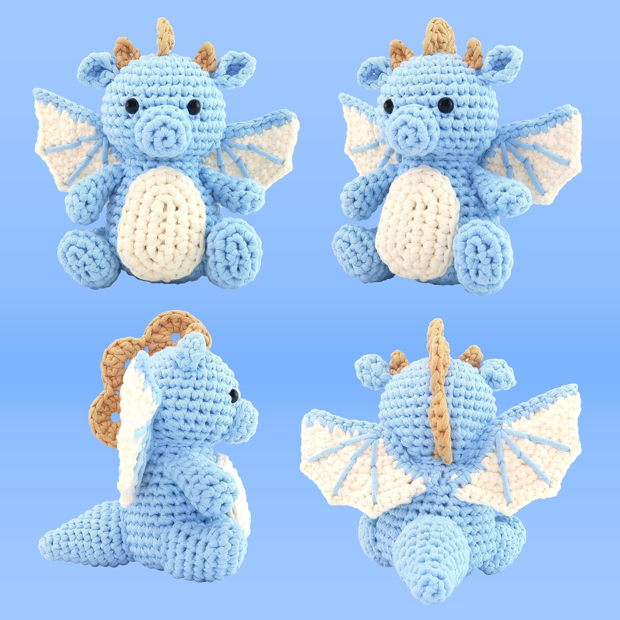 Yume the Dragon Crochet Kit - Level: Complex- Animal Crochet Store - Etsy