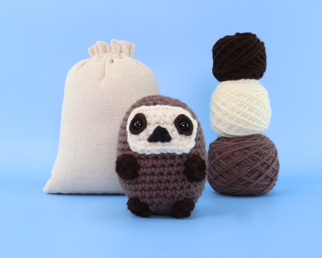 Chase the Sloth Crochet Kit - Crochet Animals Kit - Amigurumi Kit ...