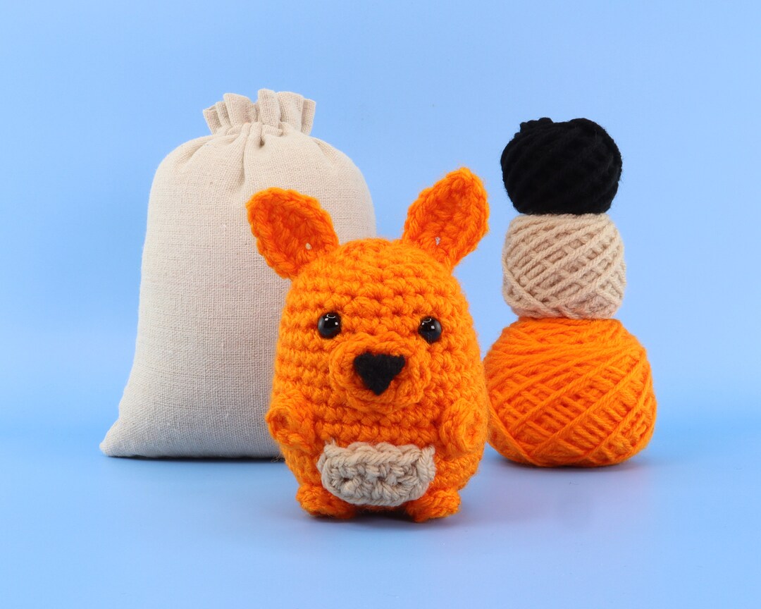 Remi the Kangaroo Crochet Kit Crochet Animals Kit Amigurumi Kit Animal ...