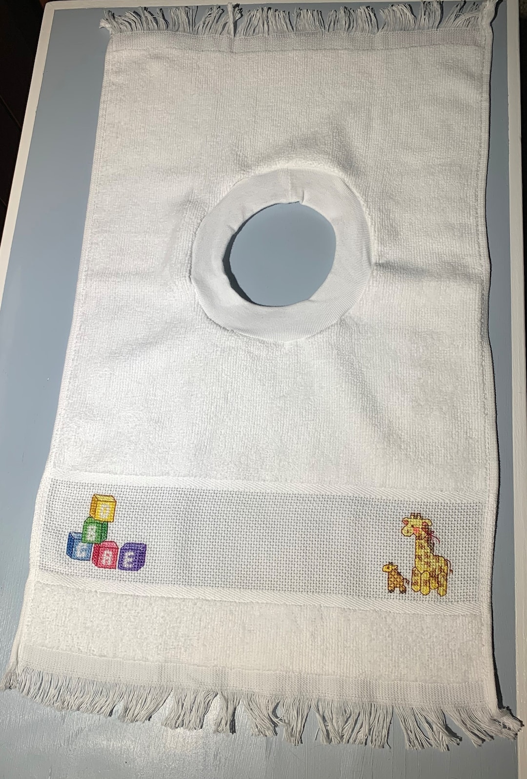 Personalized Blocks/giraffes Babypull-over Bib - Etsy