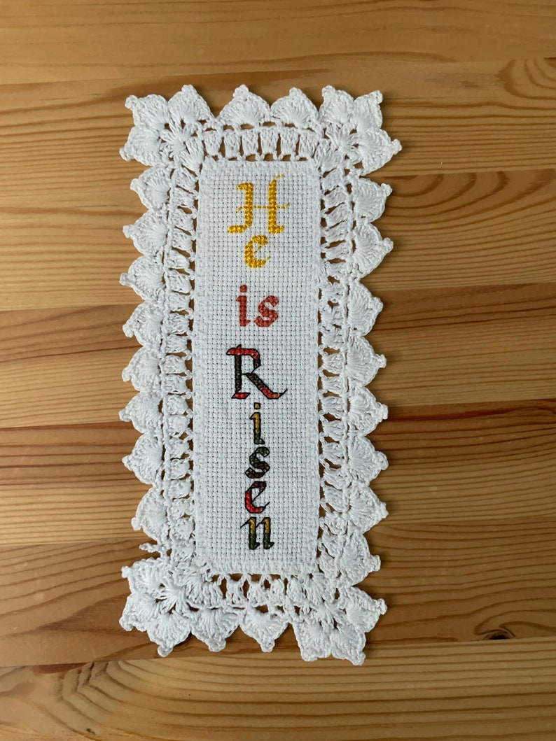 He is Risen Bookmark - Etsy
