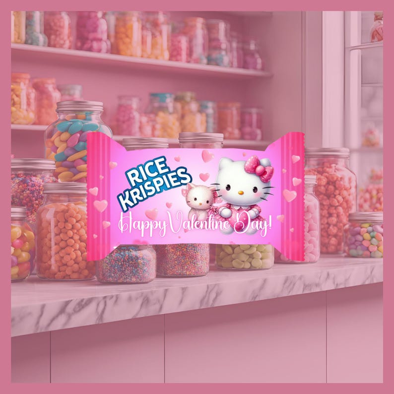 Valentine Rice Krispy Printable PDF - Etsy