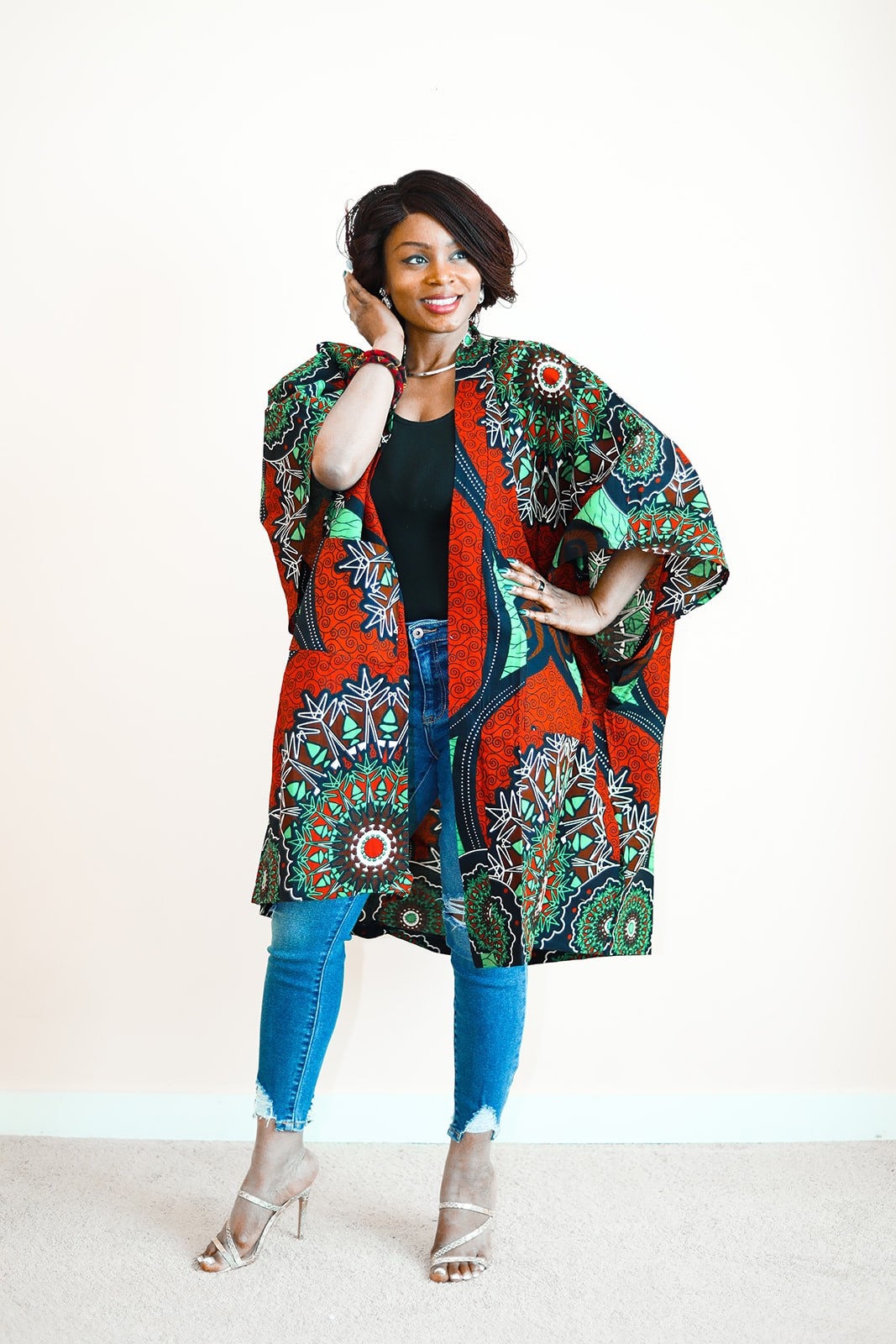 African Print Kimono | Etsy