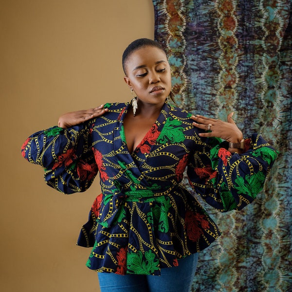 African Print Top - Etsy